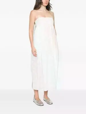 Cecilie Bahnsen Vilma Embroidered Bow Detail Dress