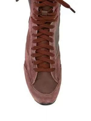 Patrizia Pepe Racing Skin '93" High-top Sneakers - Brown
