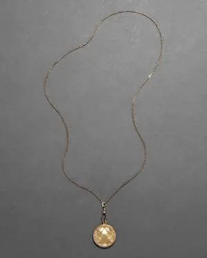 ALEXIS BITTAR Antique Victorian Late 1800s 14k Fill & Paste Crystal Ribbon Locket Pendant Necklace