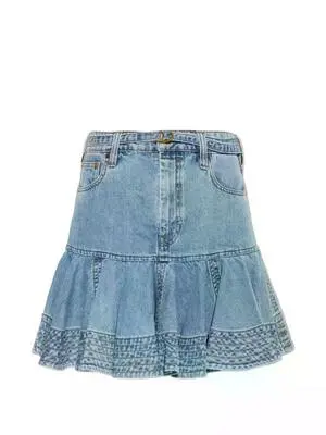 Zimmermann Indra Denim Mini Skirt - Blue
