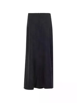 Giorgio Armani Draped Wool Maxi Skirt