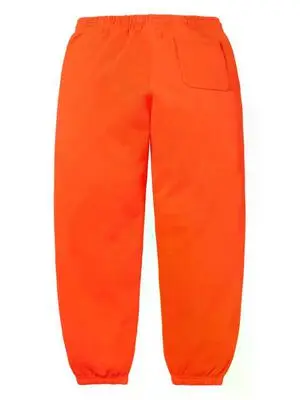 Supreme Satin-appliqué Cotton Track Pants