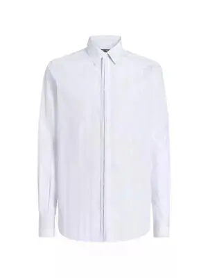 Dolce & Gabbana Striped Poplin Martini Shirt - White