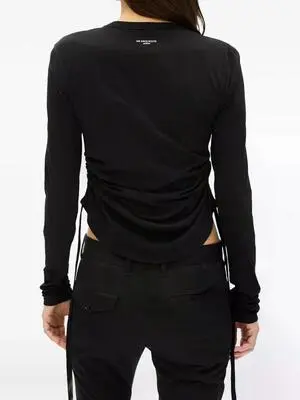 ANN DEMEULEMEESTER Dot Ruched T-shirt