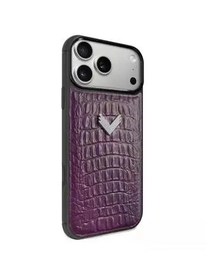 VELANTE Alligator-effect Leather Iphone 17 Pro Phone Case