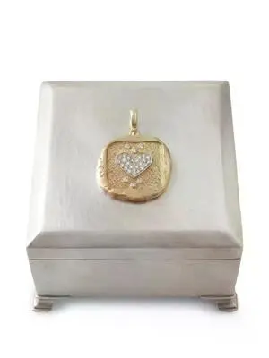AZLEE Amour Diamond-heart Coin Pendant