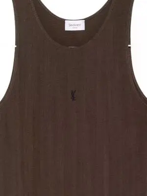 Saint Laurent Ribbed-knit Tank Top