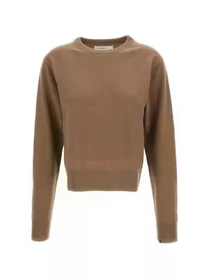 Extreme Cashmere Crew-neck Ribbed-trim Sweater - Brown