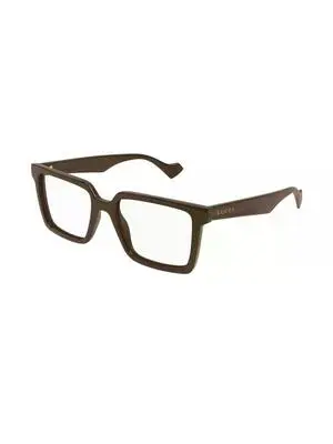 Gucci Square-frame Glasses - Brown