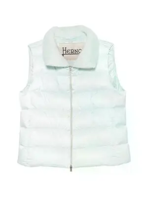 Herno Quilted Faux-fur Trim Gilet