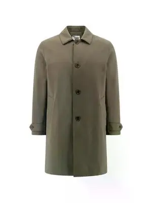 Aspesi Perfetto Button-fastening Long-sleeve Coat - Green