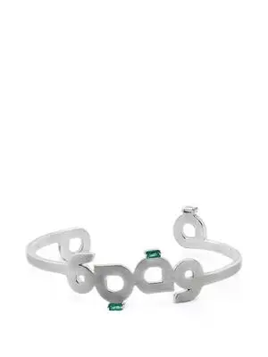 BIL ARABI Quwa Emerald-embellished Cuff Bracelet