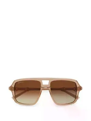 Gucci Horsebit Pilot-frame Sunglasses
