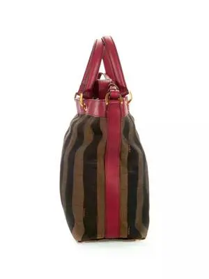 Fendi Medium Pequin Striped Tote Bag
