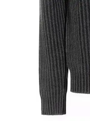04651 / A TRIP IN A BAG Ribbed Knit Mock Neck Sweater
