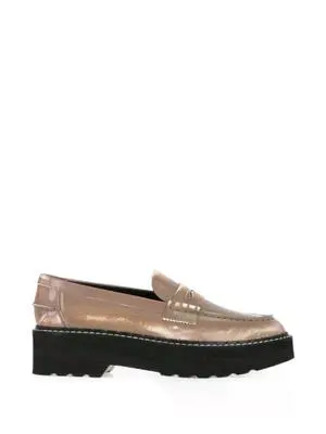 TOD'S Two-tone Platform Loafers - Neutrals
