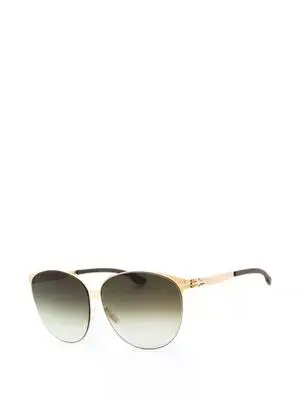 IC! BERLIN Round-frame Sunglasses - Gold