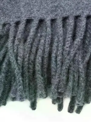 Brunello Cucinelli Fringed Cashmere Scarf - Grey
