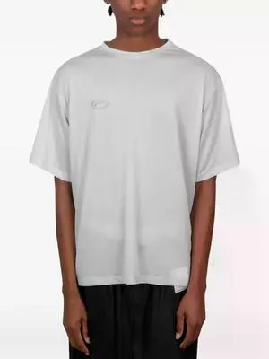 OPTIMISTIC RUNNERS Logo-print T-shirt - Grey