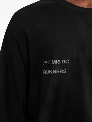 OPTIMISTIC RUNNERS Logo-print T-shirt