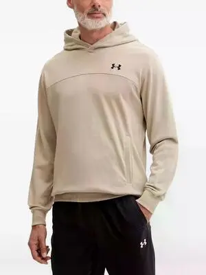 Under Armour Rival Lightweight Logo-embroidered Hooded Hoodie - Neutrals
