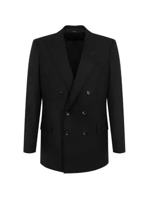 TOM FORD Broken Twill Jacket - Black
