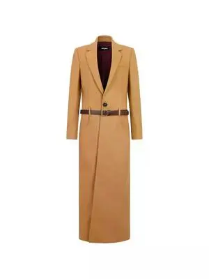 Dsquared2 Wool Felt Belted Coat