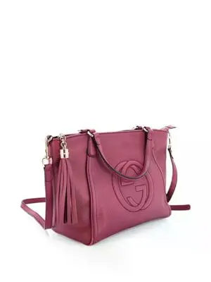 Gucci Soho Convertible Top Handle Bag Leather Small Satchel