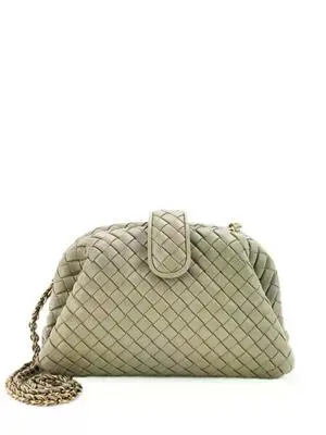 Bottega Veneta Lauren 1980 With Chain Clutch Bag - Green