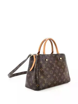 LOUIS VUITTON Montaigne Handbag Monogram Canvas Bb Satchel