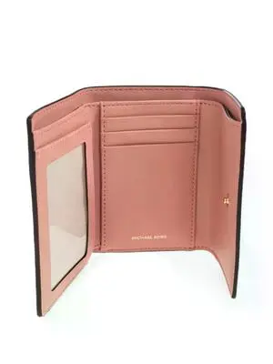 Michael Kors Logo-plaque Pebbled-leather Wallet