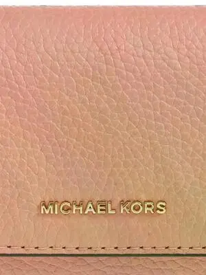 Michael Kors Logo-plaque Pebbled-leather Wallet