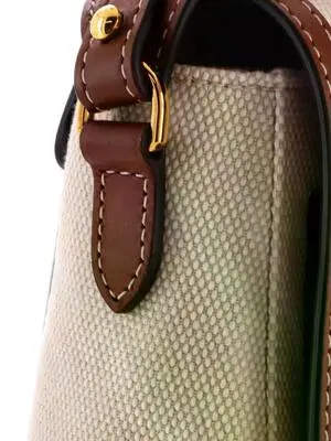Burberry Note Canvas With Leather Medium Crossbody Bag