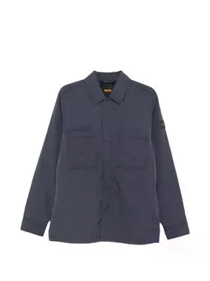 BOSS Logo-patch Chest-pocket Jacket - Blue