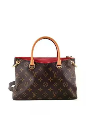LOUIS VUITTON Pallas Tote Monogram Canvas Shoulder Bag - Brown