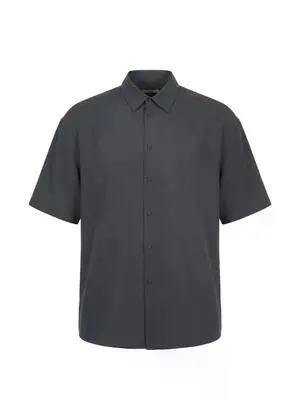 Valentino Garavani Short-sleeve Leather Shirt