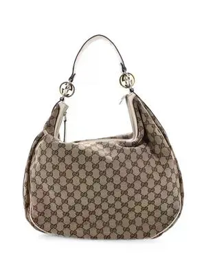 Gucci Twins Gg Canvas Medium Hobo Bag - Brown