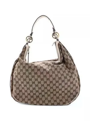 Gucci Gg Canvas Medium Hobo Bag - Brown