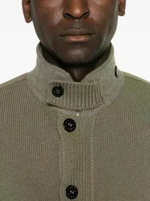 Stone Island Logo-patch Button-up Cardigan