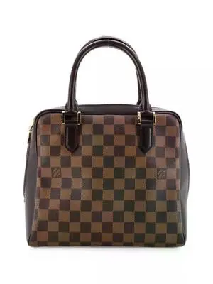 LOUIS VUITTON Brera Handbag Damier Satchel - Brown