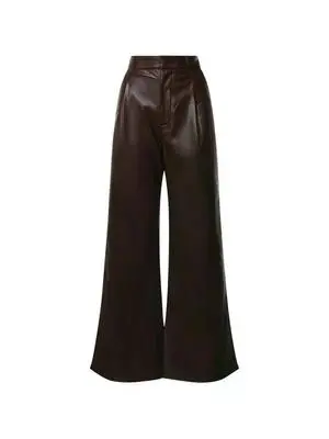 Andamane Pleated Trousers - Brown