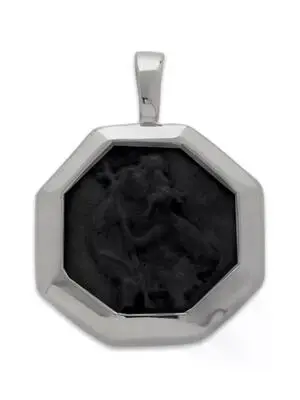 Monica Vinader Octagonal-pendant Necklace - Silver