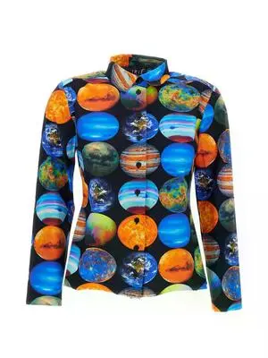 IRIE' Planet-print Long-sleeve Shirt