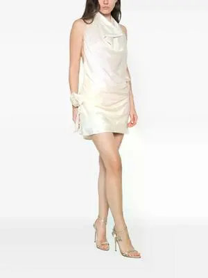 Arcina Ori Rosa Draped Halterneck Mini Dress