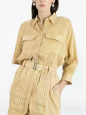 Brunello Cucinelli Stripe-pattern Flap-pocket Shirt