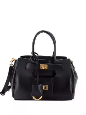 Balenciaga Bel Air" Carry All Leather Mini Tote Bag - Black