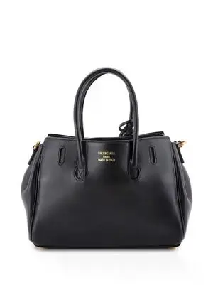 Balenciaga Bel Air" Carry All Leather Mini Tote Bag - Black