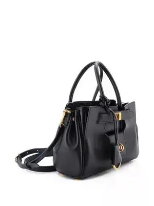 Balenciaga Bel Air" Carry All Leather Mini Tote Bag - Black