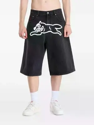 BILLIONAIRE BOYS CLUB - ICE CREAM Running Dog Triple Scoop Denim Shorts - Black