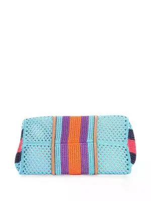 Gucci Interlocking G Web Raffia Medium Tote Bag
